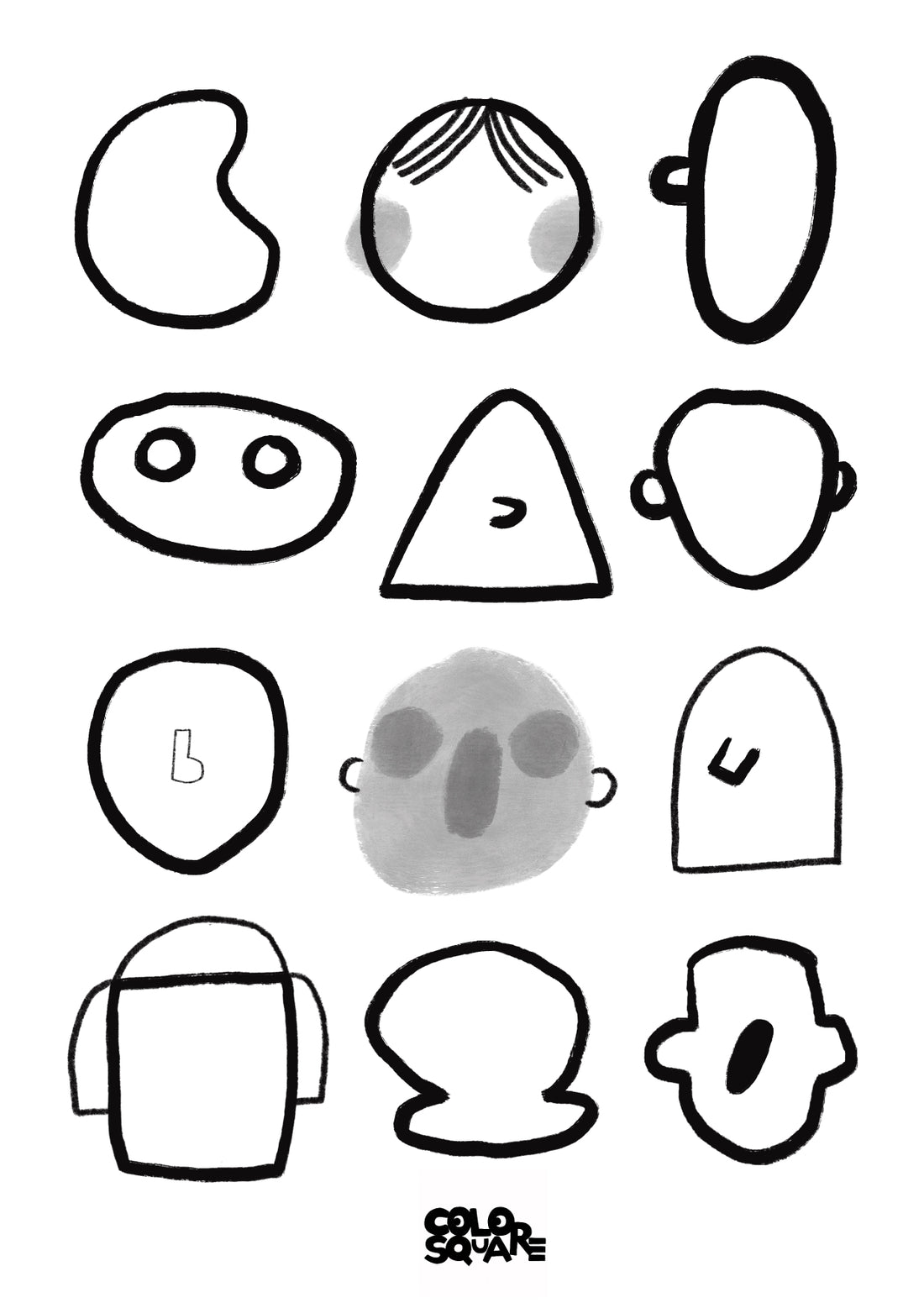 Color Square "Faces and emotions" – colorsquare.net